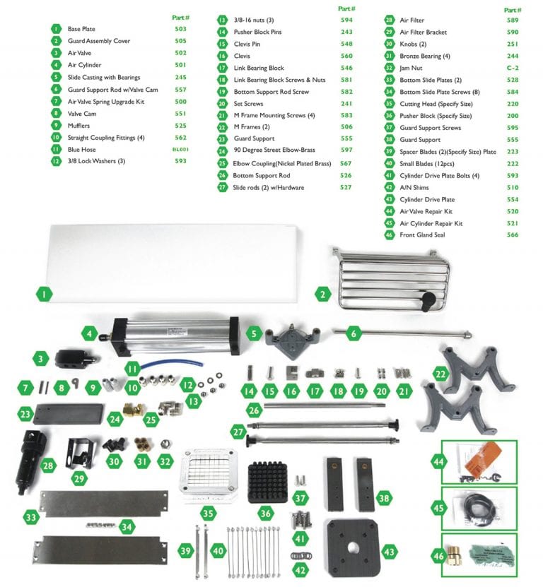 Multi-Purpose Air Cutter & Blades | Charlies Machine Longmont, Colorado